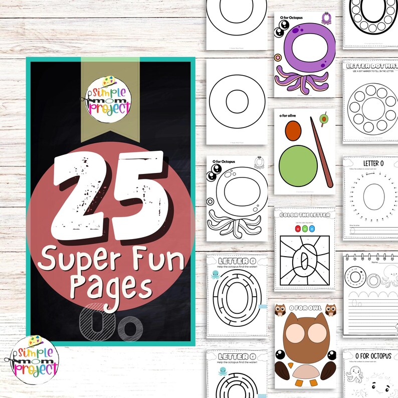 Letter O Activity Book: Preschool Learning Printables (PDF) - Etsy