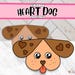 Heart Dog Printable Craft for Kids | Heart Puppy Dog Craft | Heart Dog ...