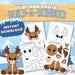Build A Reindeer Printable Craft | Fun Paper Reindeer Template Activity ...