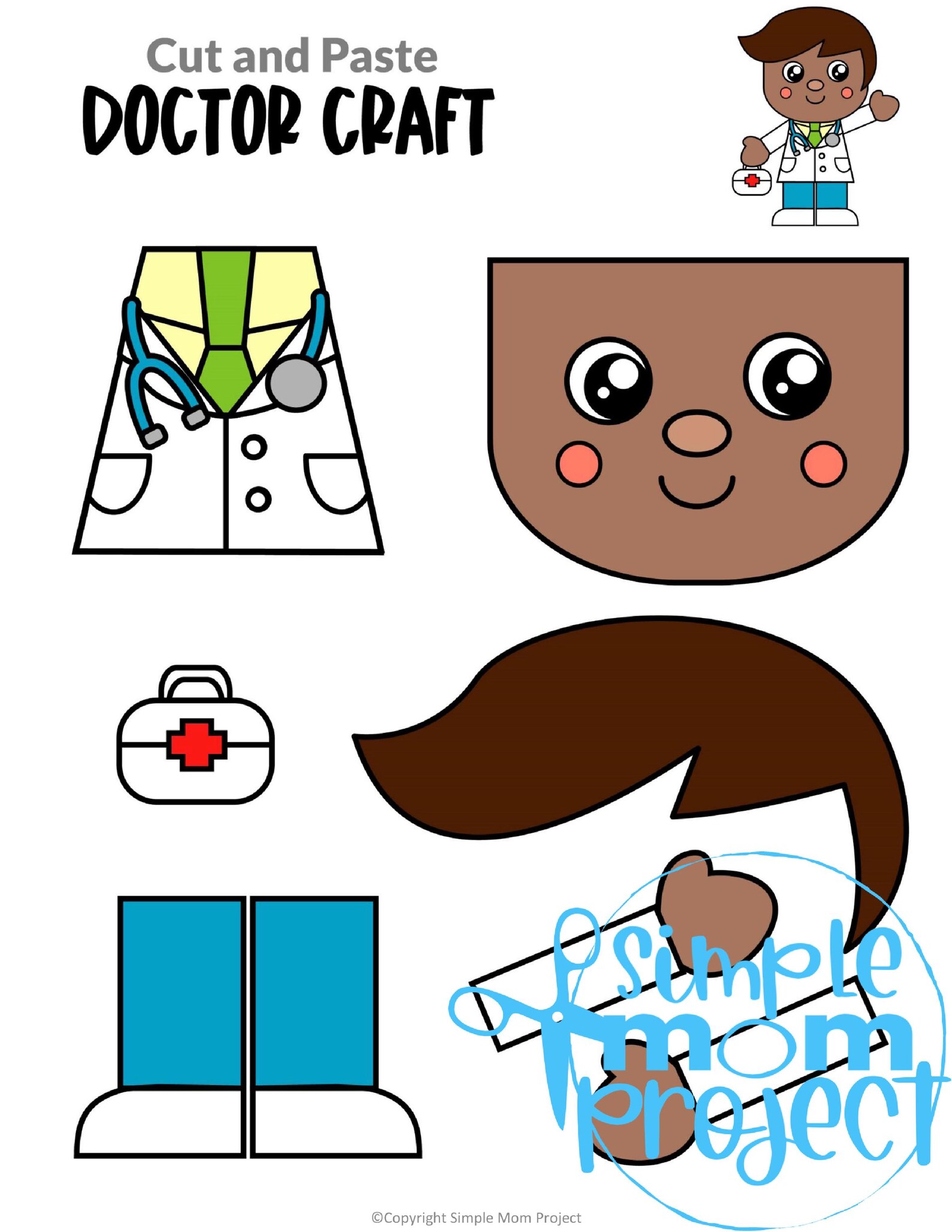 Community Helper Crafts: Cut and Paste Activity (PDF) - Etsy