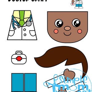 Community Helper Crafts: Cut and Paste Activity (PDF) - Etsy