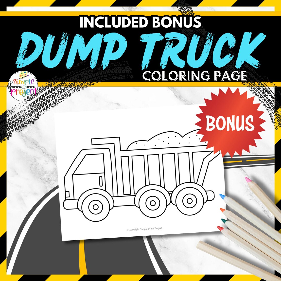 Printable Preschool Dump Craft Template | Instant Download | Dump Truck ...