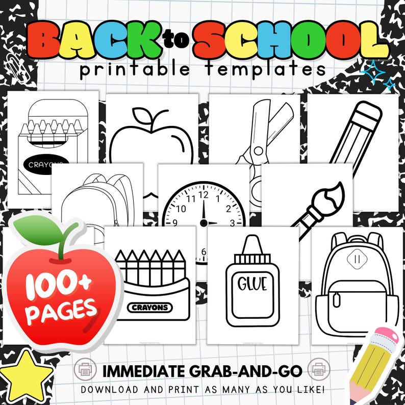 100+ Back to School Printable Templates | Alphabet Banner | Uppercase ...