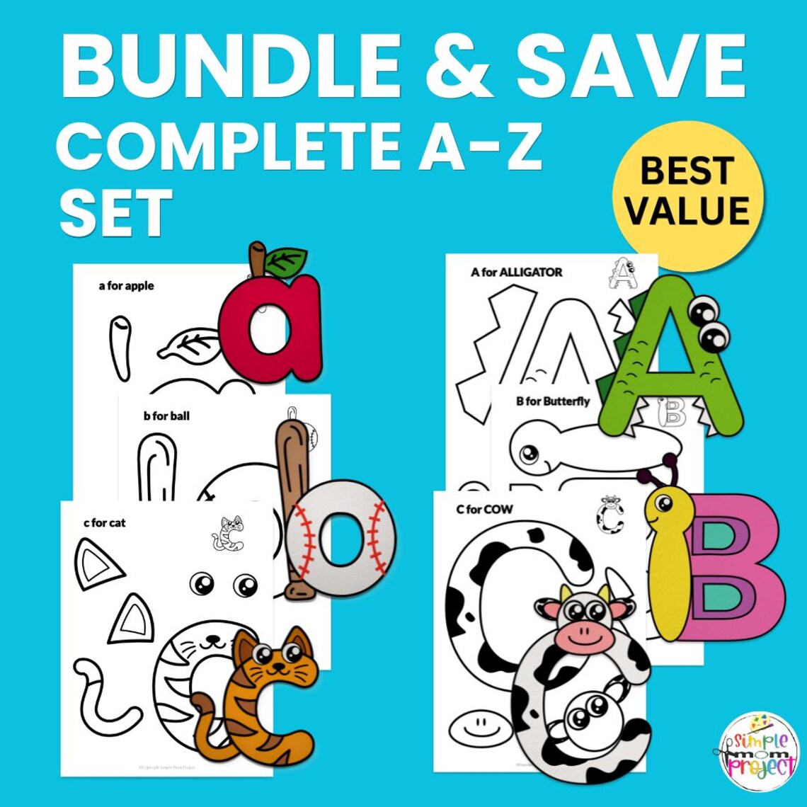 Ultimate Lowercase Alphabet Crafts | ABC Cut and Paste Printables ...