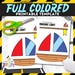 Printable Sailboat Craft: Preschool Cut & Paste Activity (digital ...