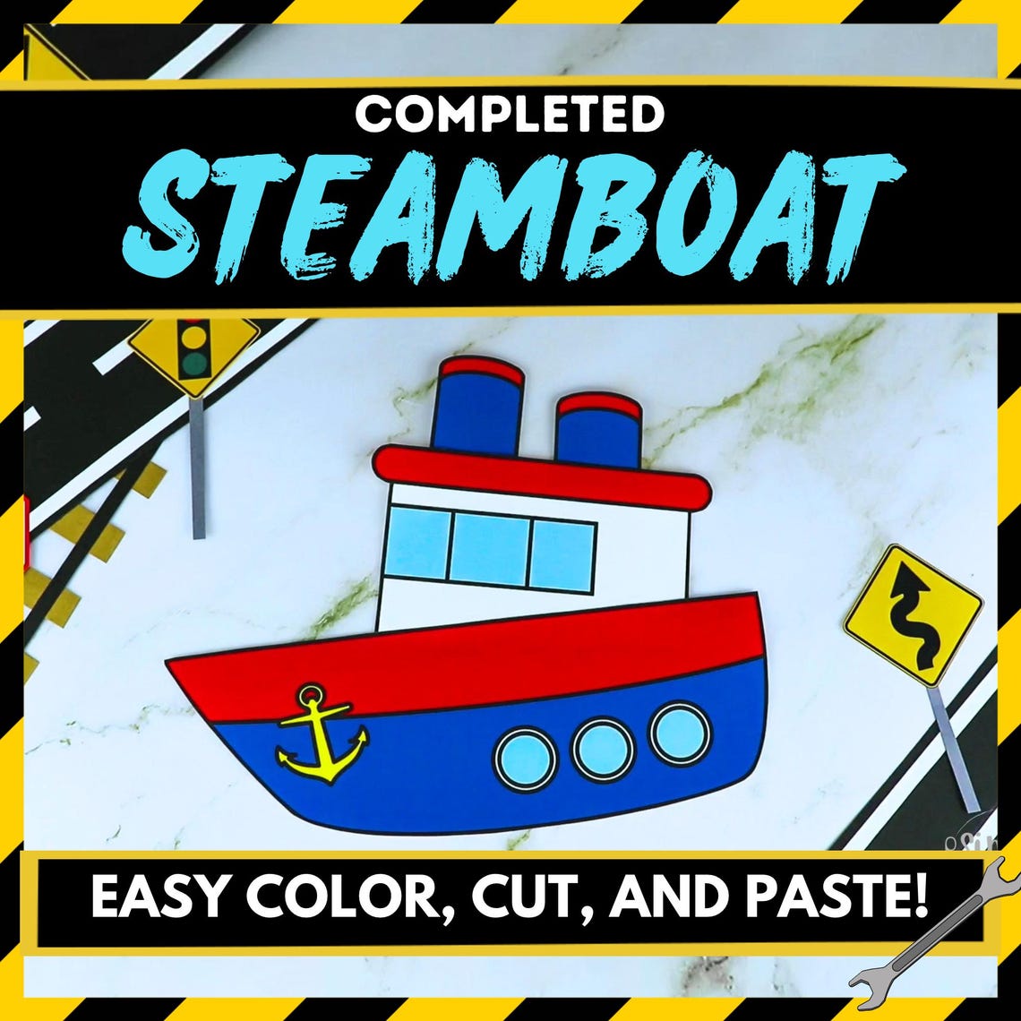 Printable Steamboat Craft Template | Instant Download | Steamboat ...