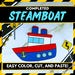 Printable Steamboat Craft Template | Instant Download | Steamboat ...