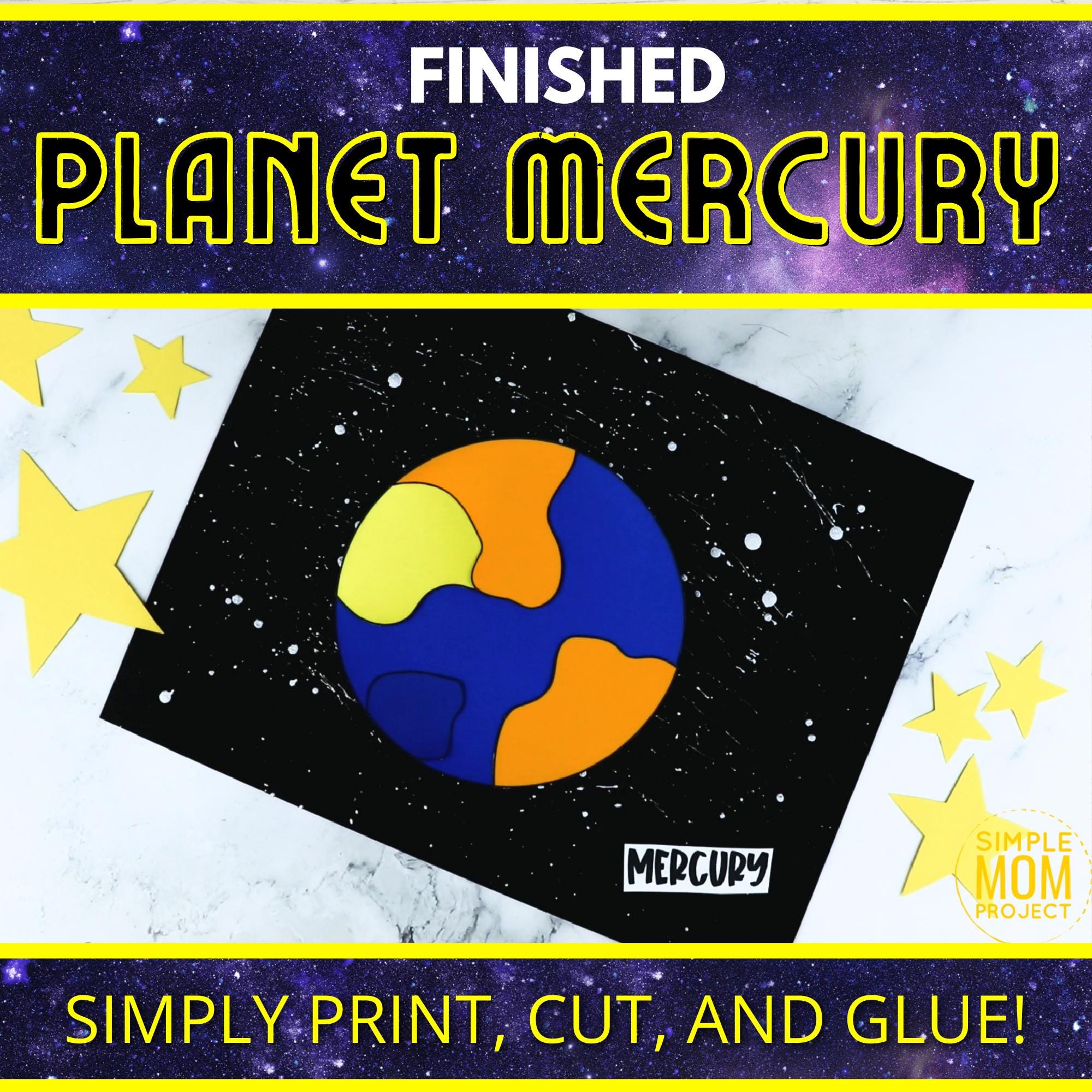 Mercury Printable Digital Download Craft | Educational | Mercury Space ...