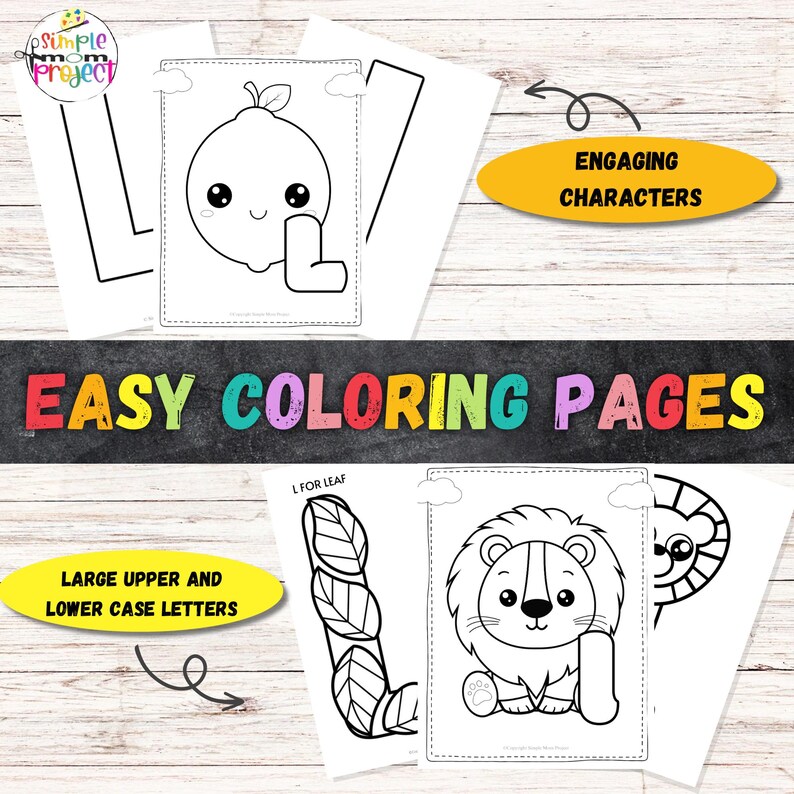 Letter L Activity Book: Printable Worksheets & Coloring Pages (PDF) - Etsy