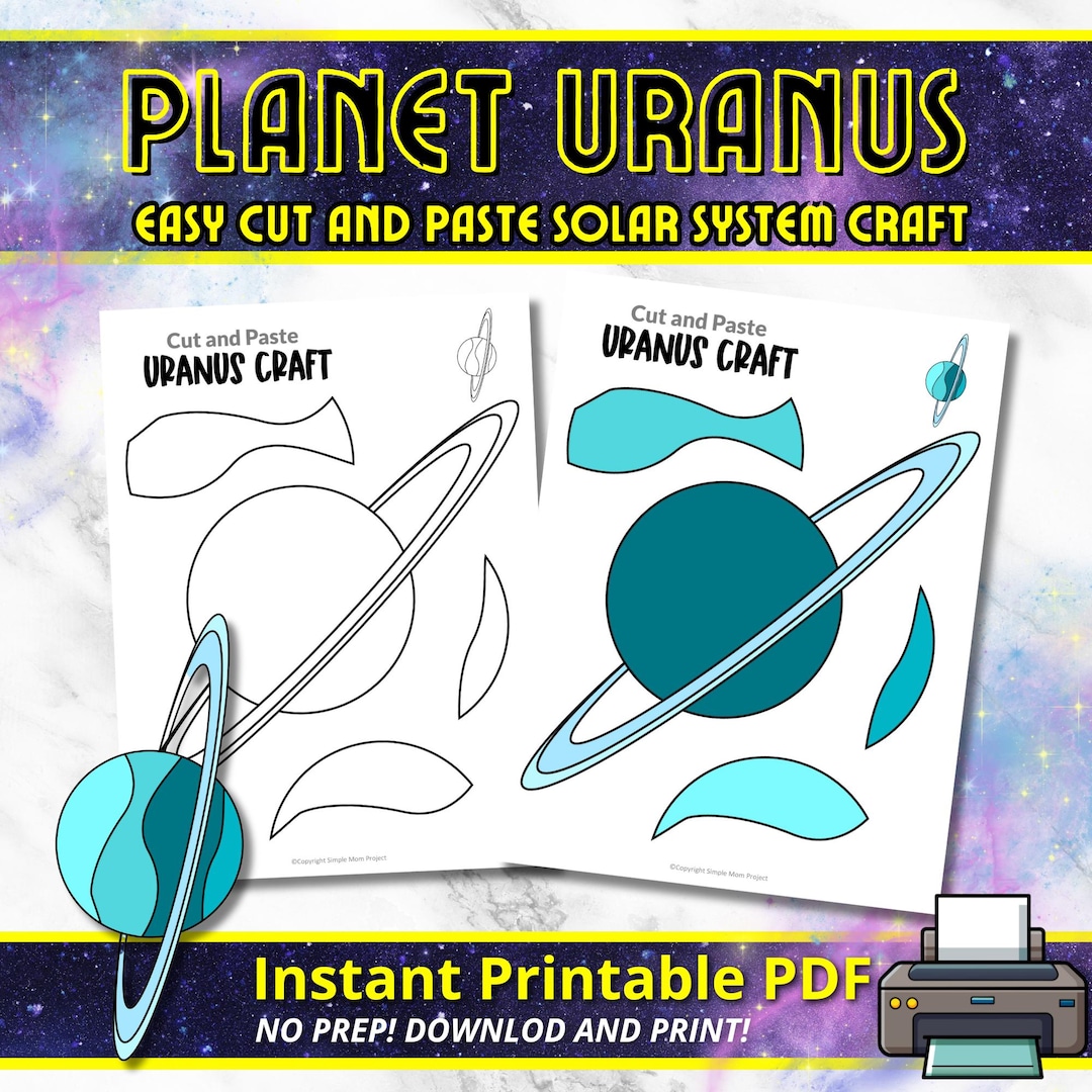Uranus Printable Digital Download Craft | Educational | Uranus Space ...