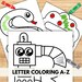 ABC Coloring Pages: Alphabet Learning, Preschool Printable (PDF File ...
