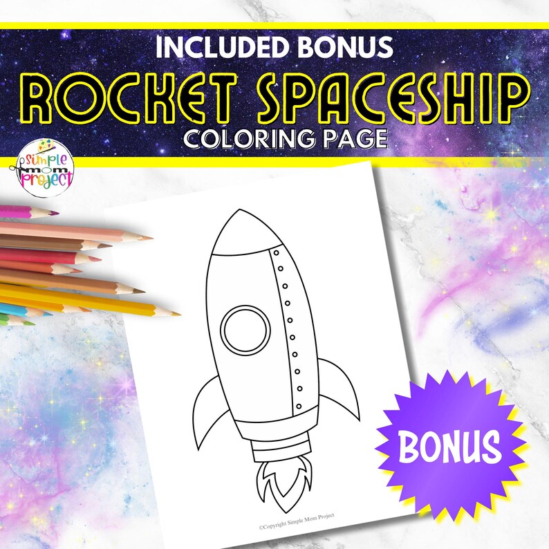 Digital Printable Rocket Spaceship Cut and Paste Craft for Any Age ...
