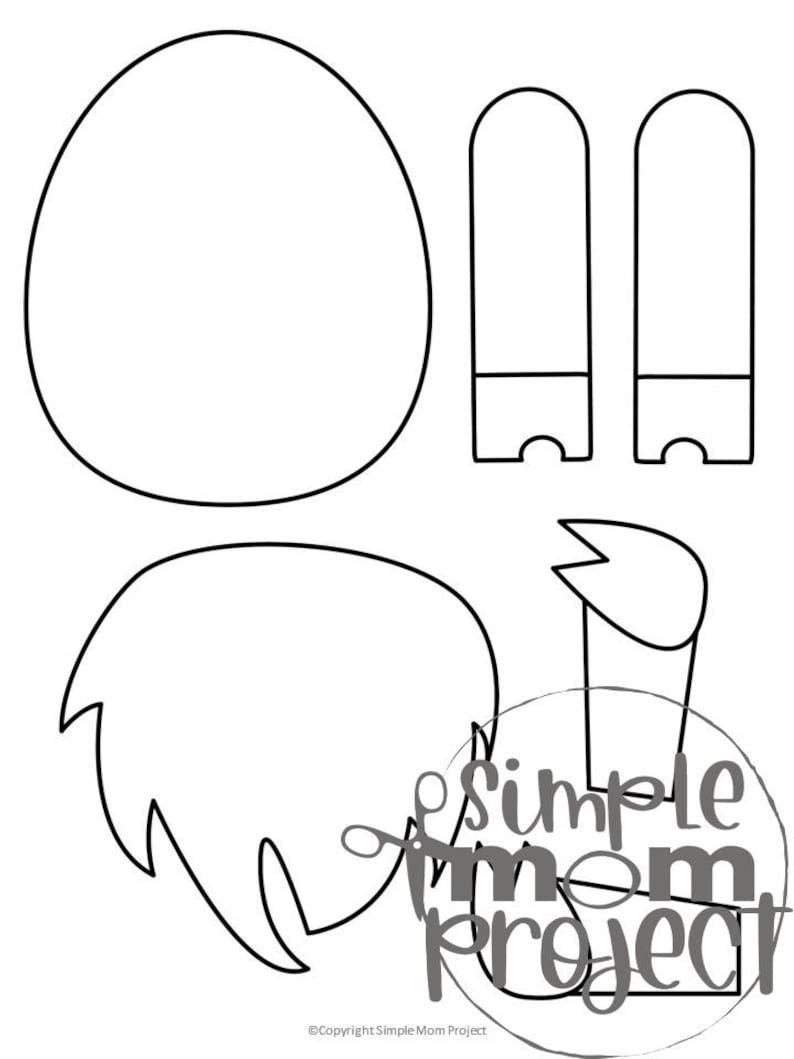 Moose Paper Bag Puppet Craft | Woodland Animal Printable | Cut and ...