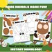 20 Easy Woodland Animal Cut and Glue Craft Activity, Printable, Fine ...