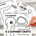 Alphabet Craft Printable ABC Crafts Printable Learning Letters Alphabet ...