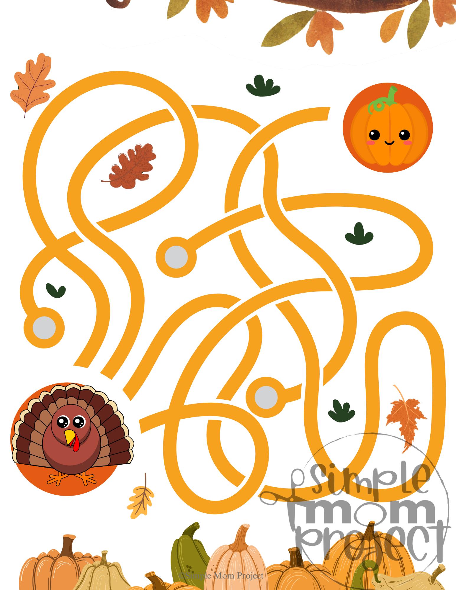 10 Fall Mazes | Printable Autumn Mazes | Fall Maze Worksheets for Kids ...