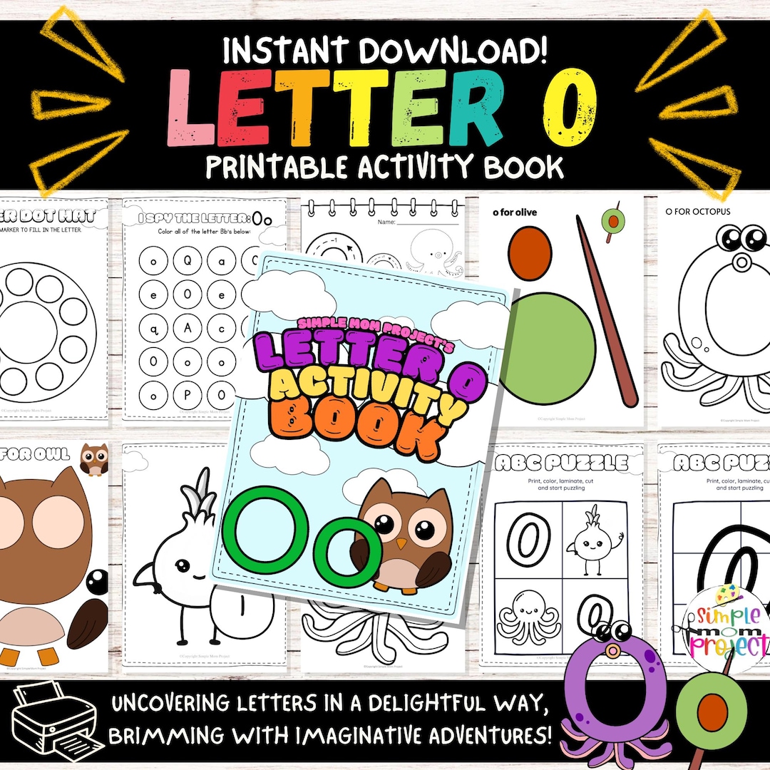 Letter O Activity Printable Book for Preschool and Toddlers | Letter O ...