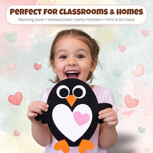 Heart Animal Crafts: Printable Template Activities for Kids (PDF) - Etsy
