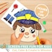 Police Officer Paper Bag Puppet Craft | Community Worker Printable ...