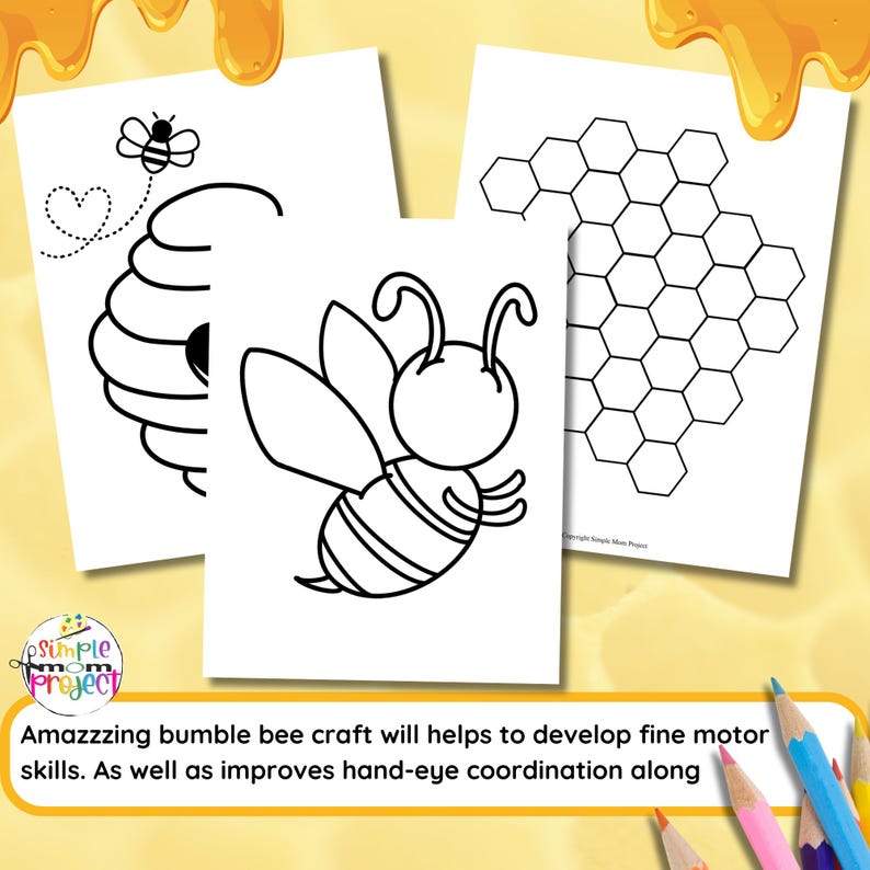 20 Bumblebee Craft Bundle | Bee Crafting Set | Bumblebee Printable ...