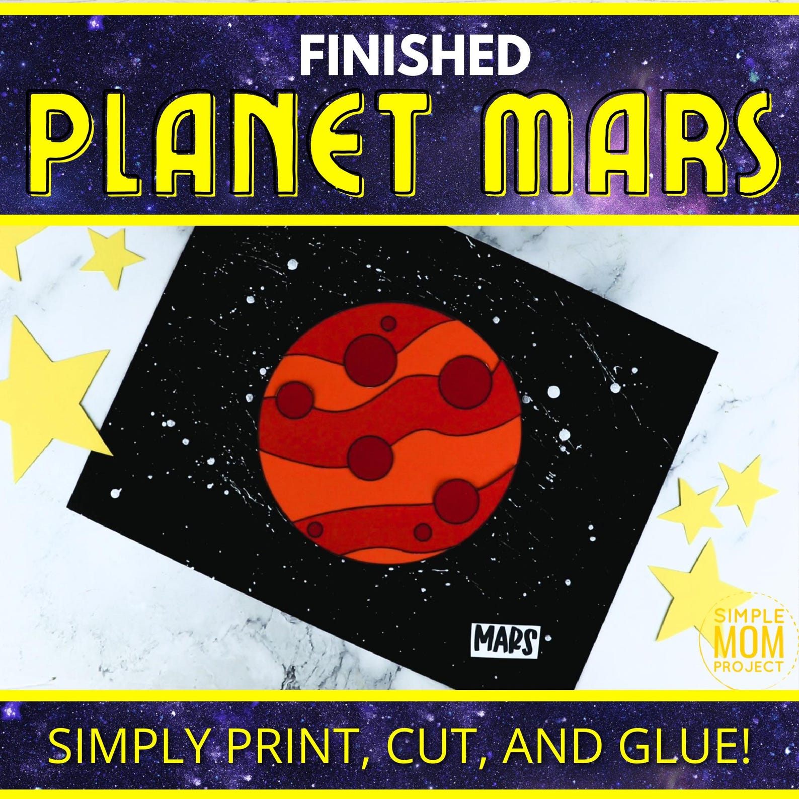 Mars Printable Digital Download Craft | Educational | Mars Space ...