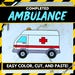 Printable Preschool Ambulance Craft Activity | Instant Download ...