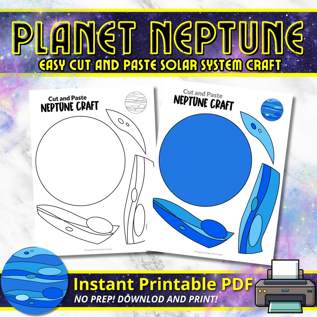 Neptune Printable Digital Download Craft | Educational | Neptune Solar ...