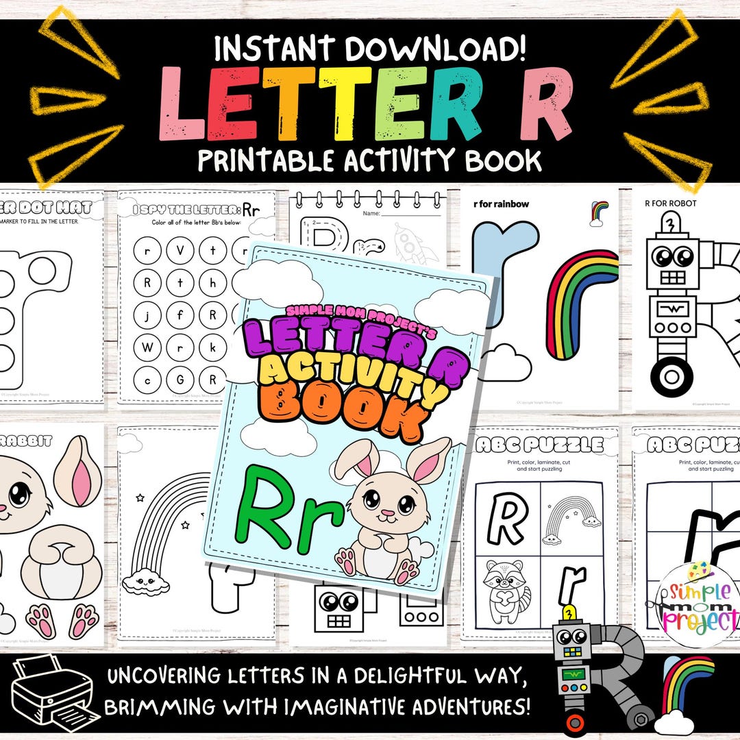 Letter R Activity Printable Book for Preschool and Toddlers | Letter R ...
