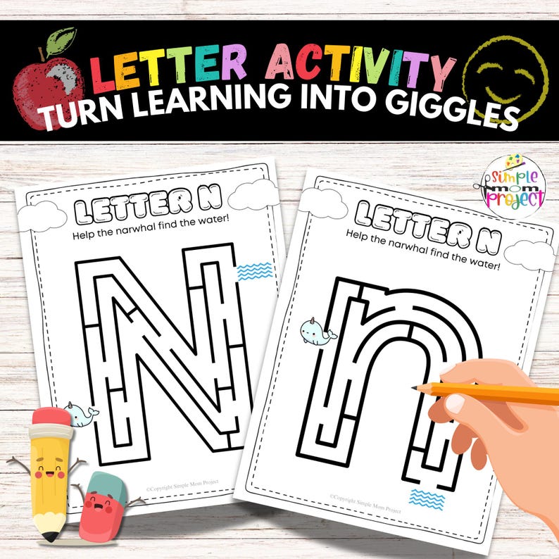 Letter N Activity Printable Book for Preschool and Toddlers | Letter N ...
