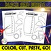 Rocket Spaceship Craft: Cut and Paste Activity, Coloring Page (digital ...