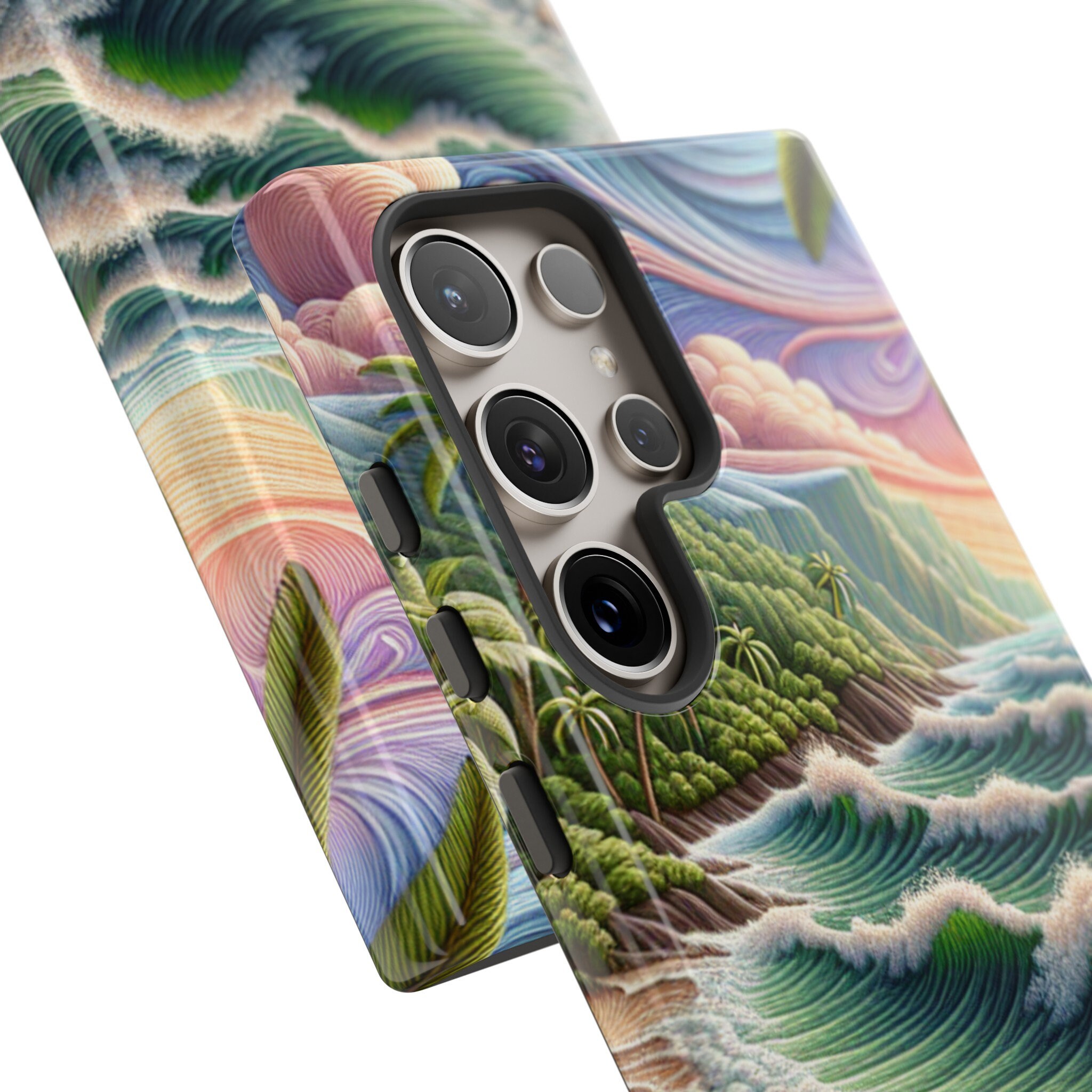 3D Paradise Island Strong Phone Cases for All Phone Models. Dual Layer ...