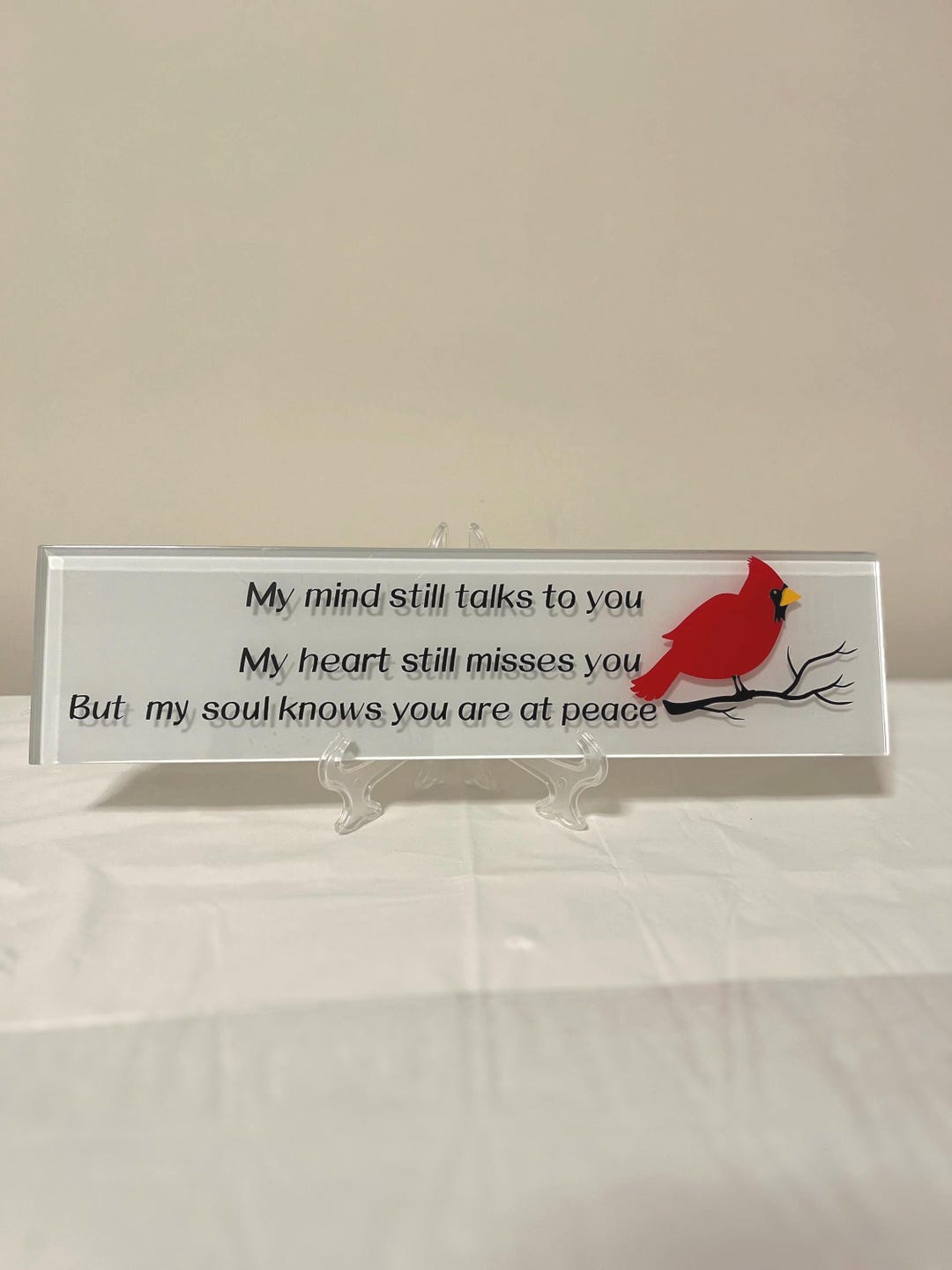 Red Cardinal Loved One Memorial Tile | Comforting Gift | Grief Comfort ...