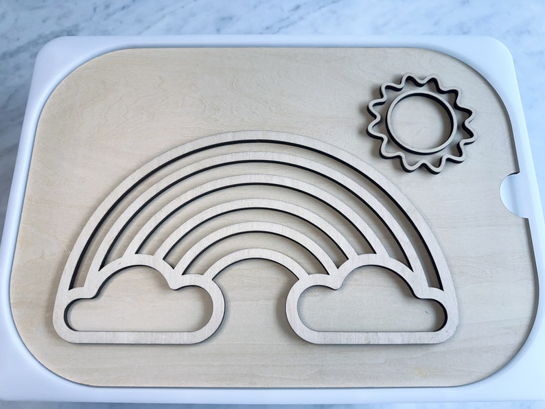 Rainbow TROFAST Lid Insert | Sensory Table Lid | Trofast Insert ...