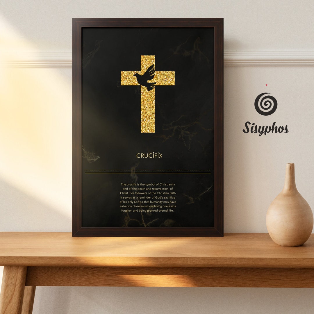 Crucifix, Wall Art, Frame Vertical Poster, Wall Art Print, Wall Art, Art, Print Wall Art, Wall ...
