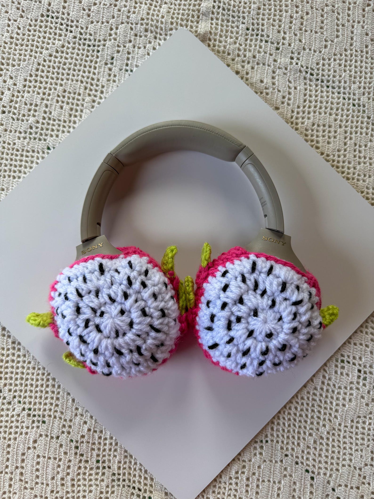 Sony XM4 Headphone Covers | Fruit Design | Crochet Fruit Sony XM4 ...