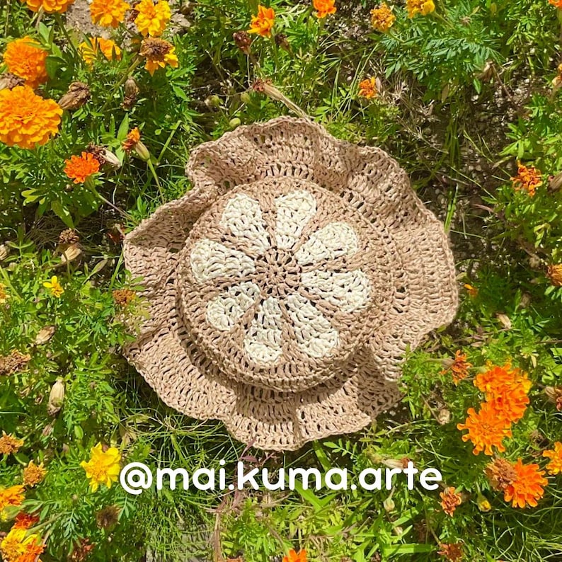 CROCHET PATTERN | Crochet Hat Pattern | Hana Hat | Flower Crochet ...