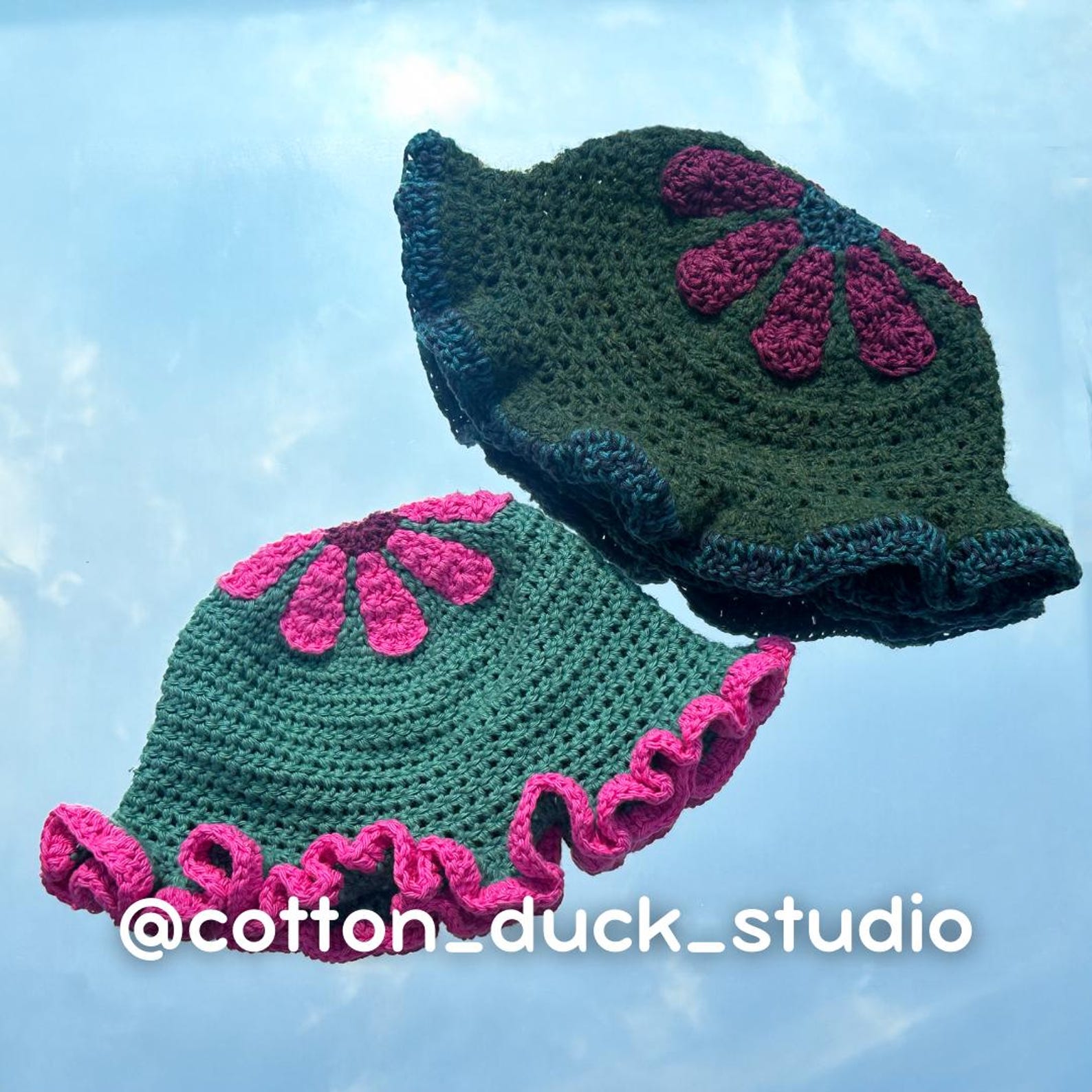 CROCHET PATTERN | Crochet Hat Pattern | Hana Hat | Flower Crochet ...