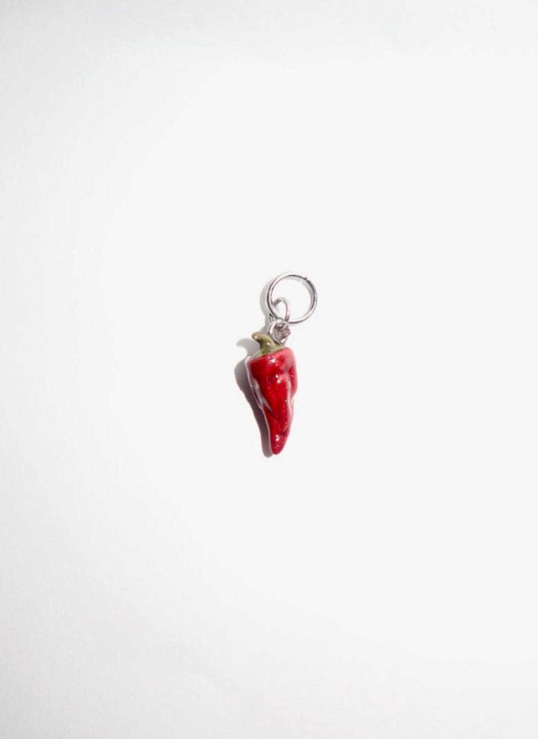 Chili Pepper Charm, Handmade Clay Charms, Red Pepper Jewelry, Cute Bag ...