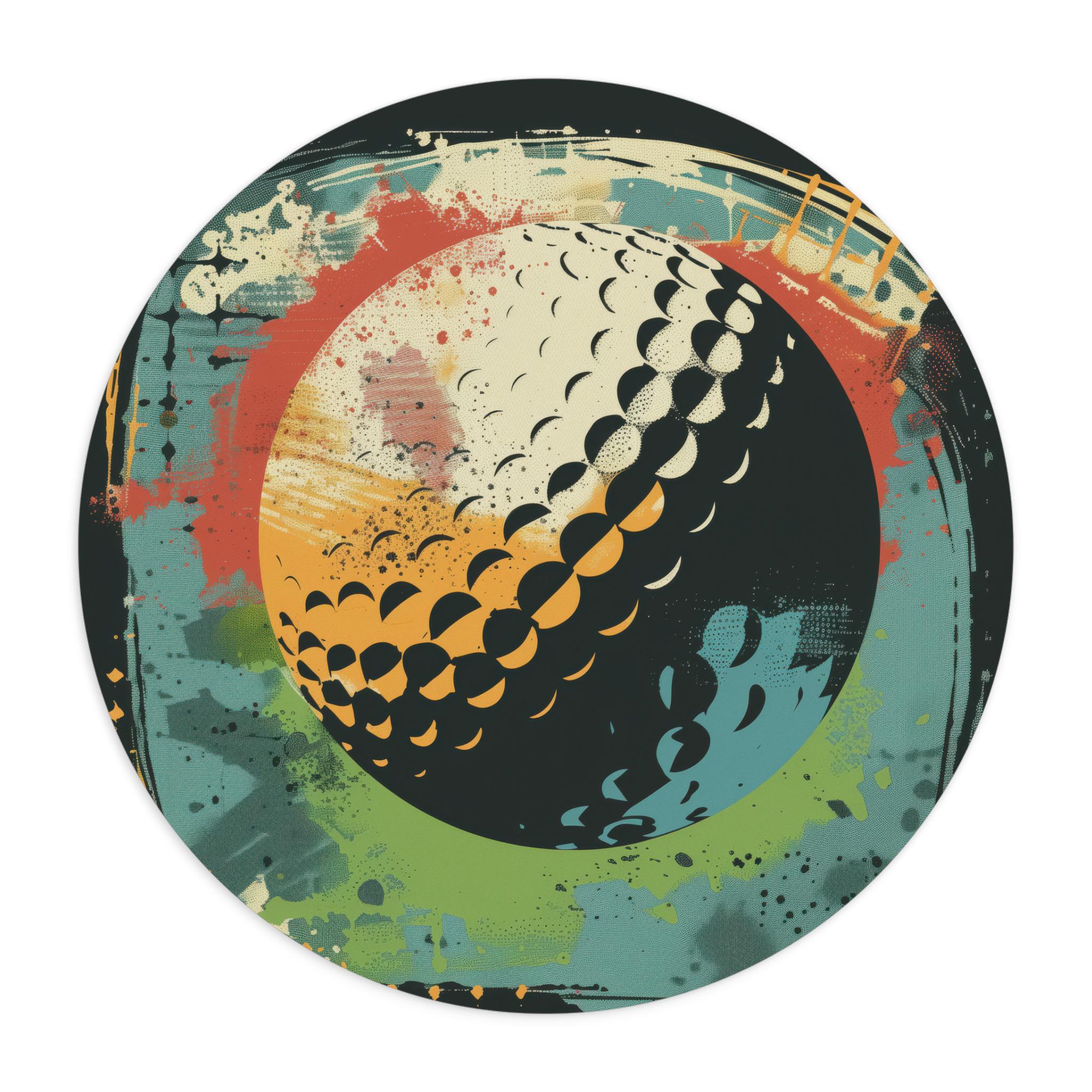 Golf Ball Graffiti Premium Golf Mouse Pad Urban Style Golf Desk ...