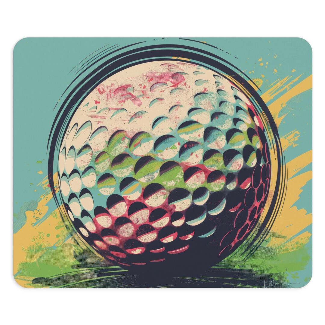 Paint Swatch Golf Ball Premium Golf Mouse Pad Artistic Golf Desk ...