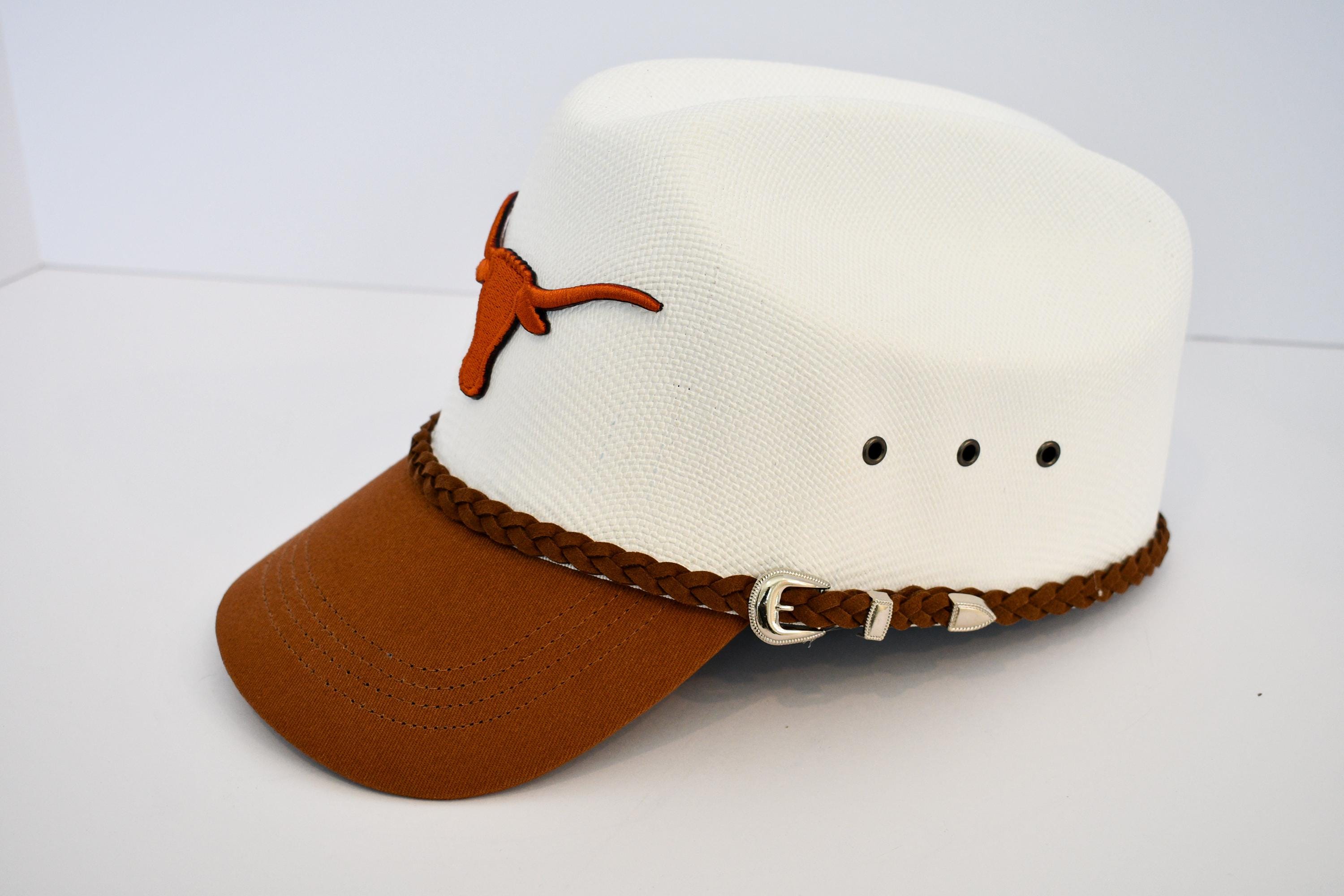 Texas Longhorns Cowboy Cap: Half Cowboy Hat, Half Ball Cap - Etsy