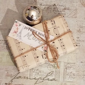 Printable French Joyeux Noel Christmas Gift Tags With French Script and ...