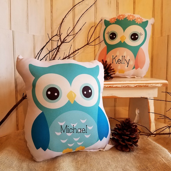 Pink Owl Pillow - Etsy