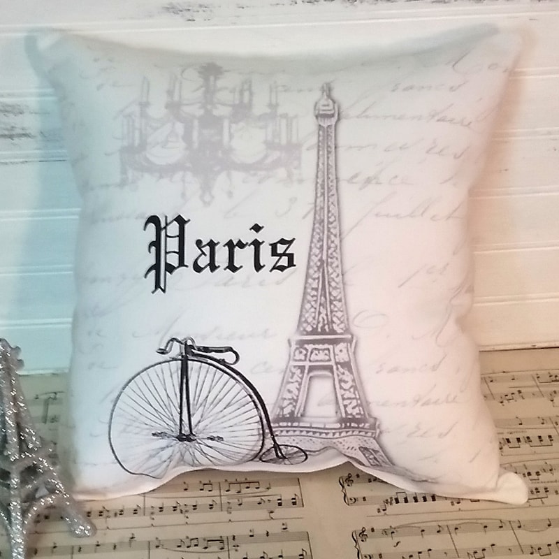 French Script Pillow - Etsy