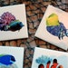 Saltwater Fish and Coral Coasters, Fish Coaster Set, Tropical Fish ...