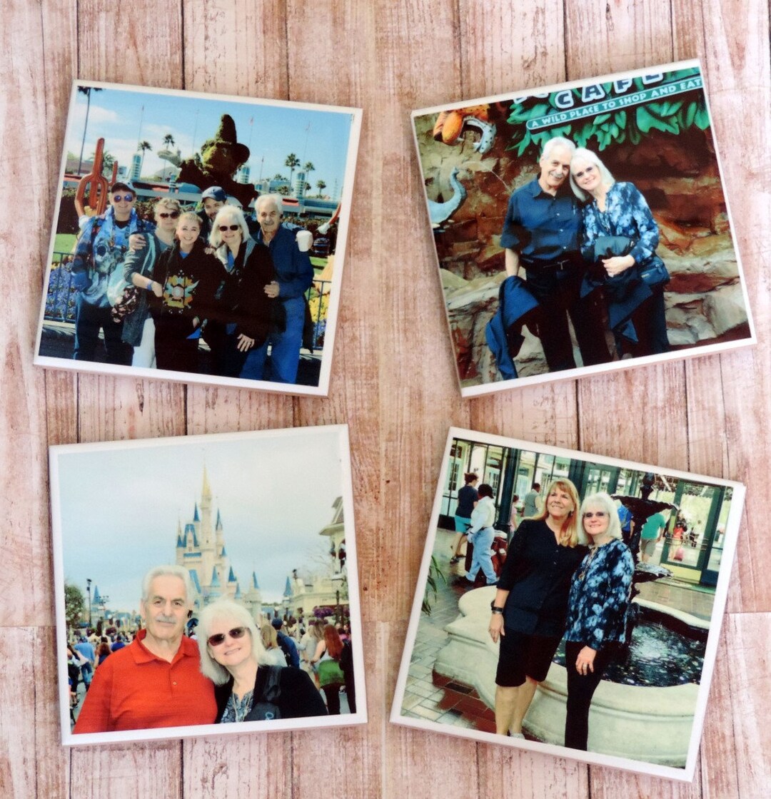 Personalized Photo Coasters, Memory Photo Coaster Set to Remember ...