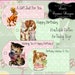 Printable Retro Birthday Gift Tags, Puppies and Kittens, Vintage Kitsch ...