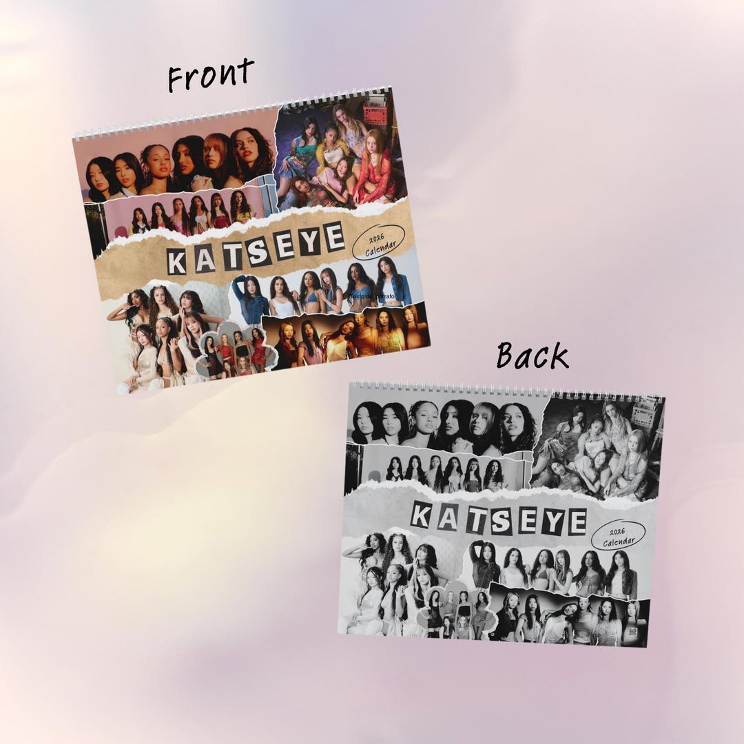 KATSEYE 2026 CALENDAR KPOP Wall, Planner Gift Manon, Daniela, Yoonchae ...