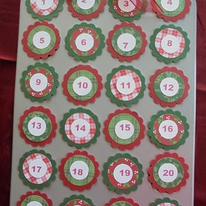 Advent Calendar, Mini Cupcake Tin, COVERS ONLY, Advent Calendar for ...