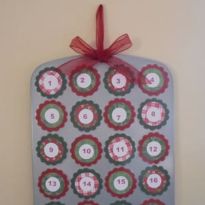Advent Calendar, Mini Cupcake Tin, COVERS ONLY, Advent Calendar for ...